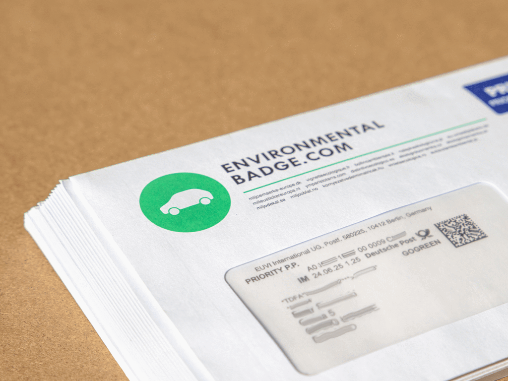 German Emissions Sticker | Free Worldwide Delivery