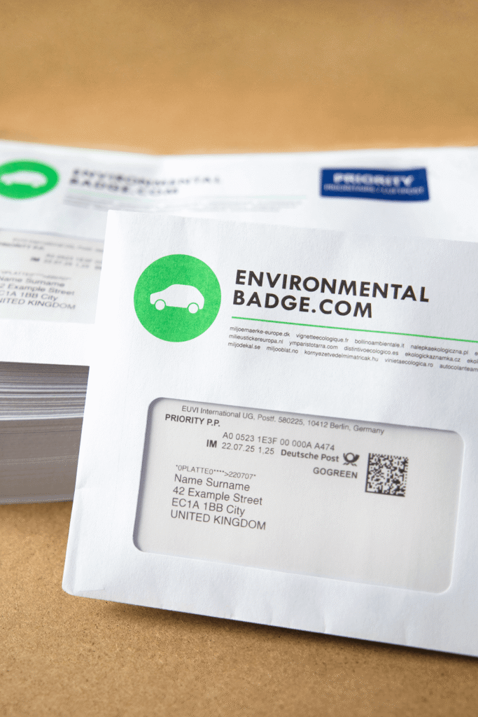 German Emissions Sticker | Free Worldwide Delivery