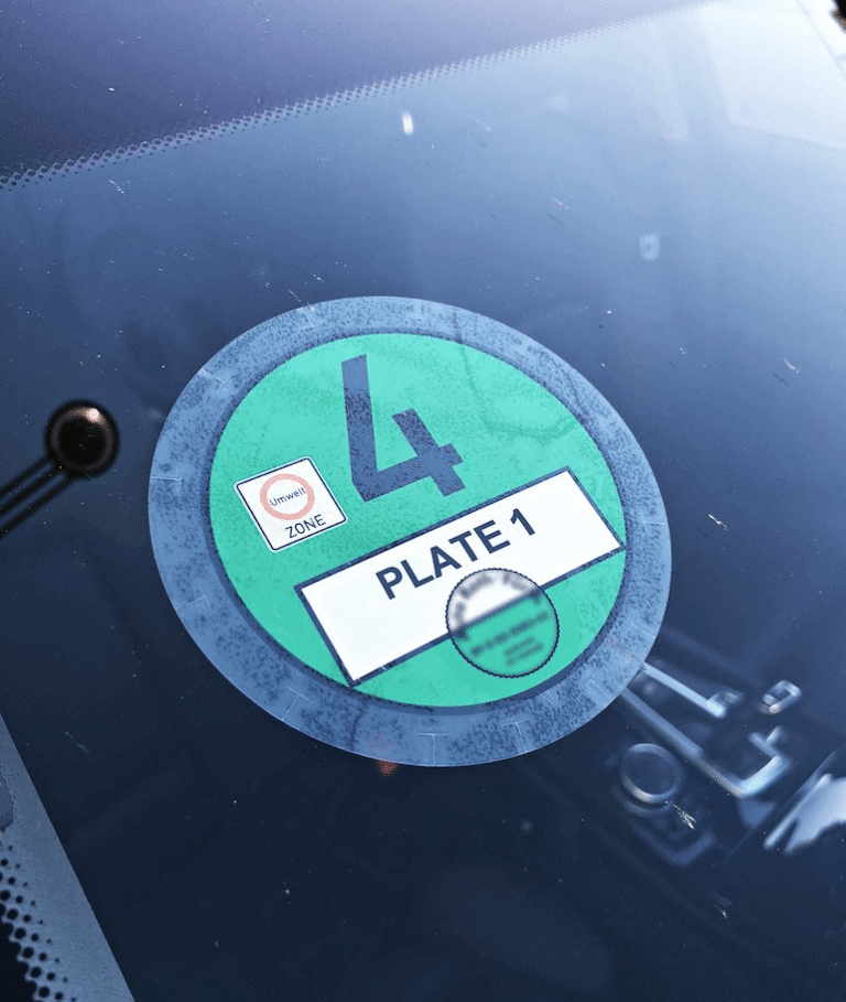German Emissions Sticker | Free Worldwide Delivery