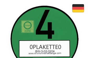 Order Umweltplakette Sticker for Germany | Free Delivery